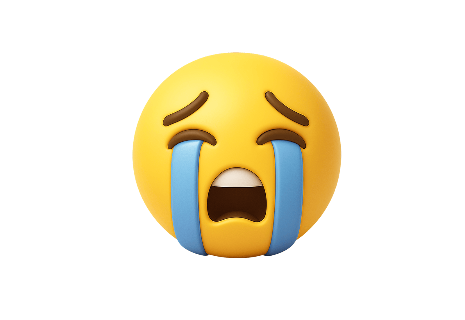 😭 Loudly Crying Face 3D Emoji | Brixmoji