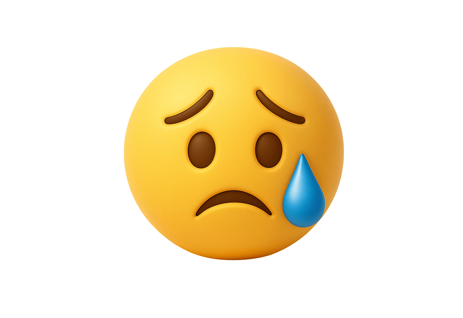 😥 Sad But Relieved Face 3D Emoji | Brixmoji