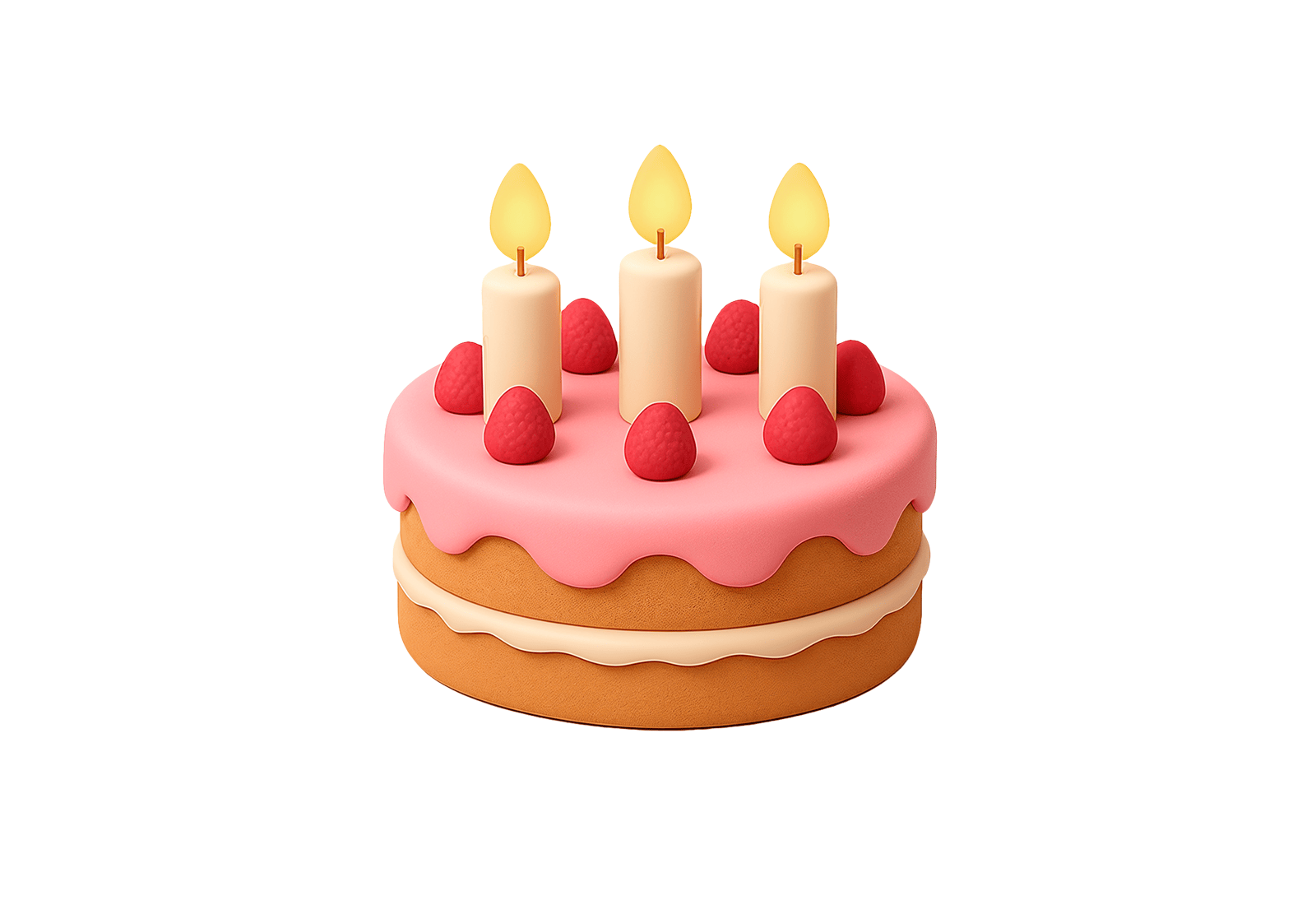 🎂 Birthday Cake 3D Emoji | Brixmoji