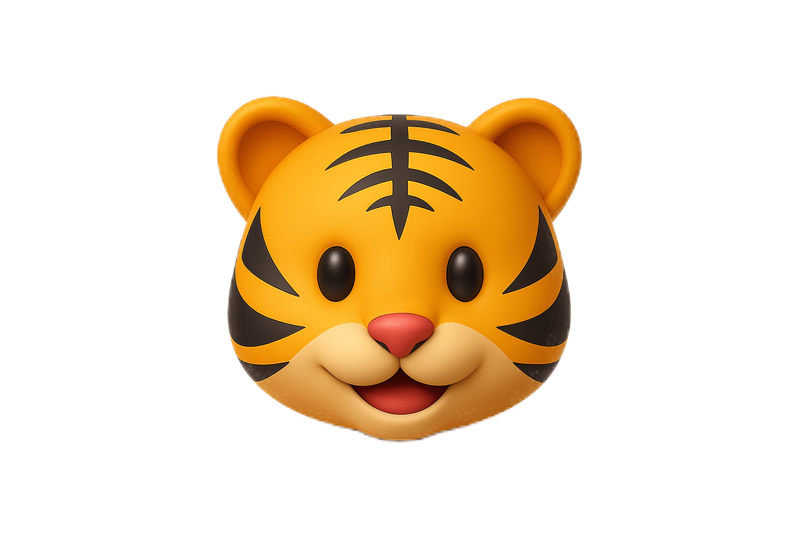 🐯 Tiger Face 3D Emoji | Brixmoji