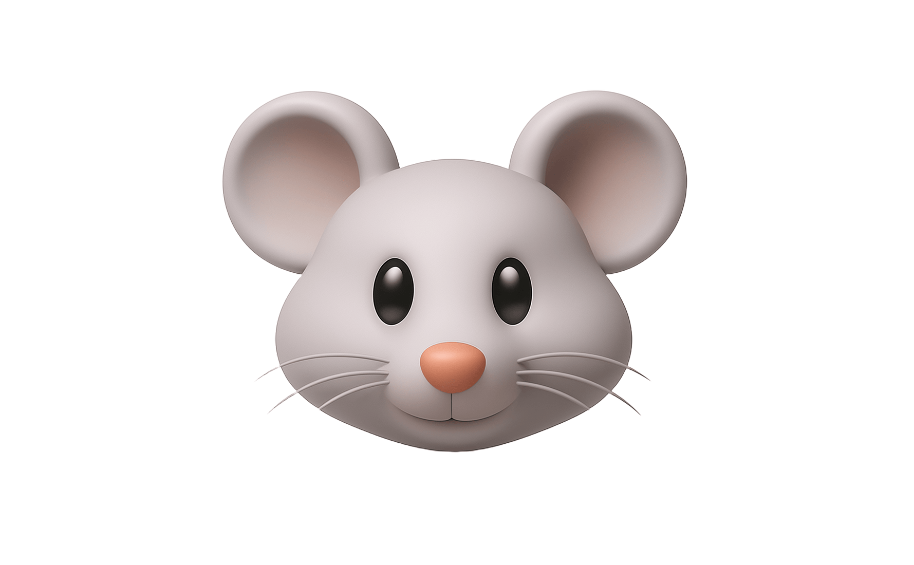 🐭 Mouse Face 3D Emoji | Brixmoji