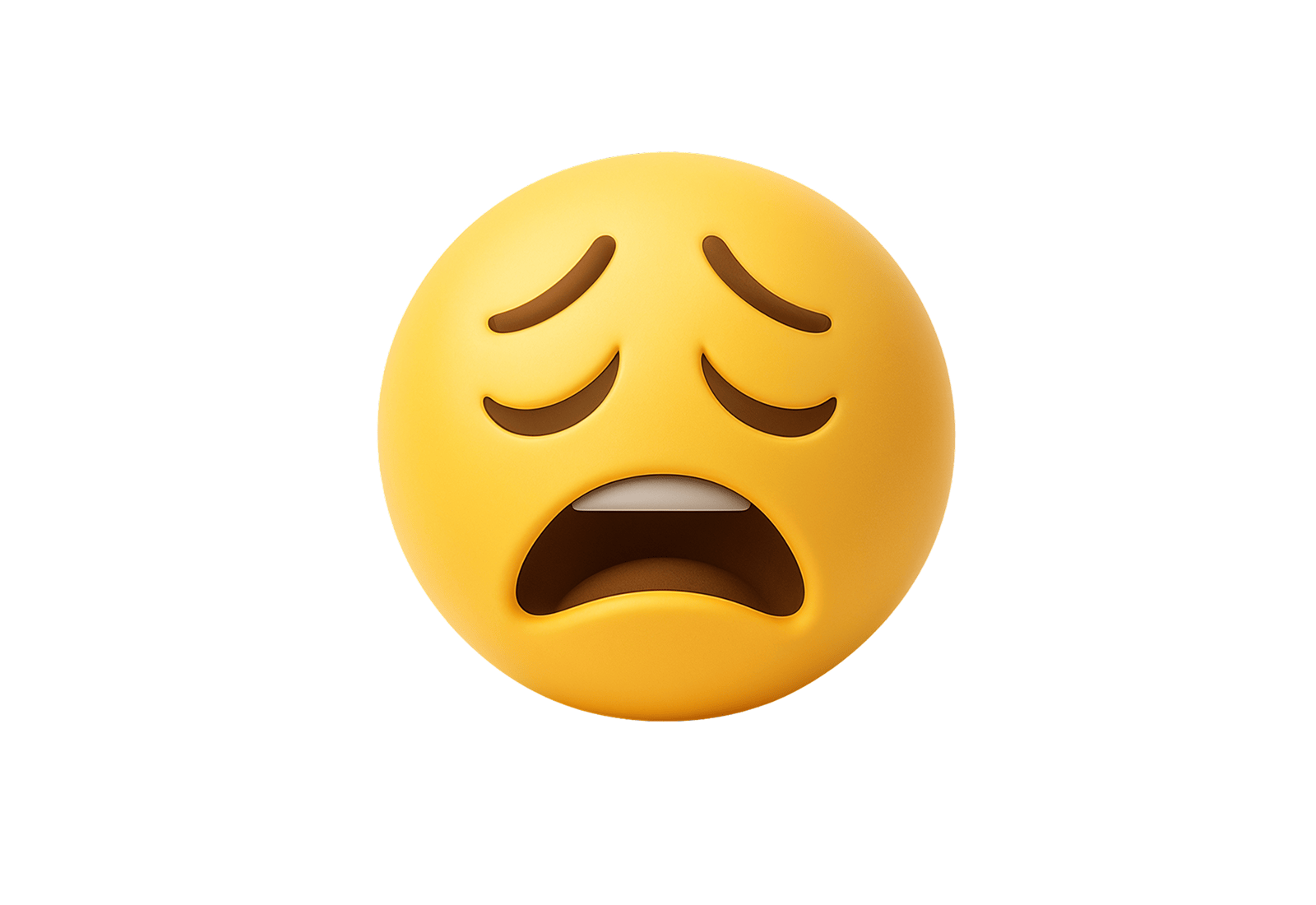 😩 Weary Face 3D Emoji | Brixmoji