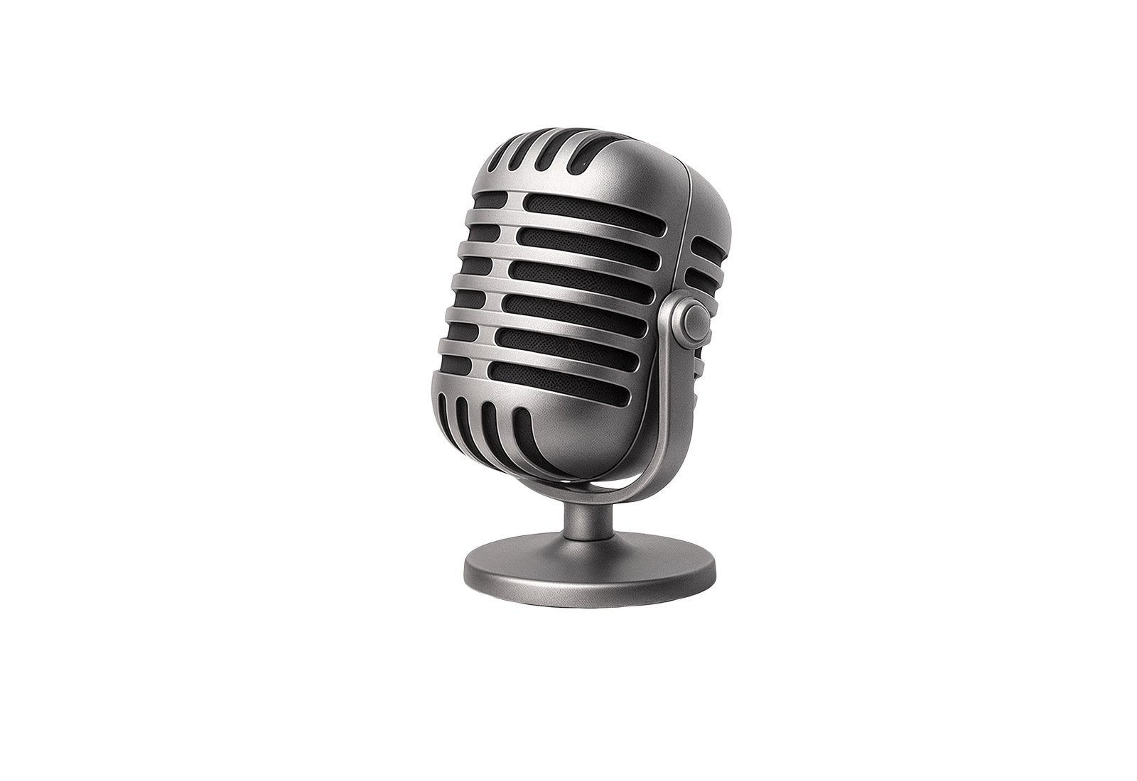 🎙️ Studio Microphone 3D Emoji | Brixmoji