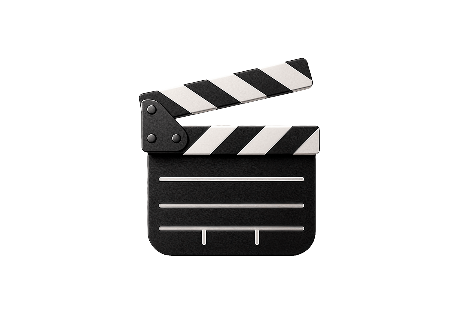 🎬 Clapper Board 3D Emoji | Brixmoji
