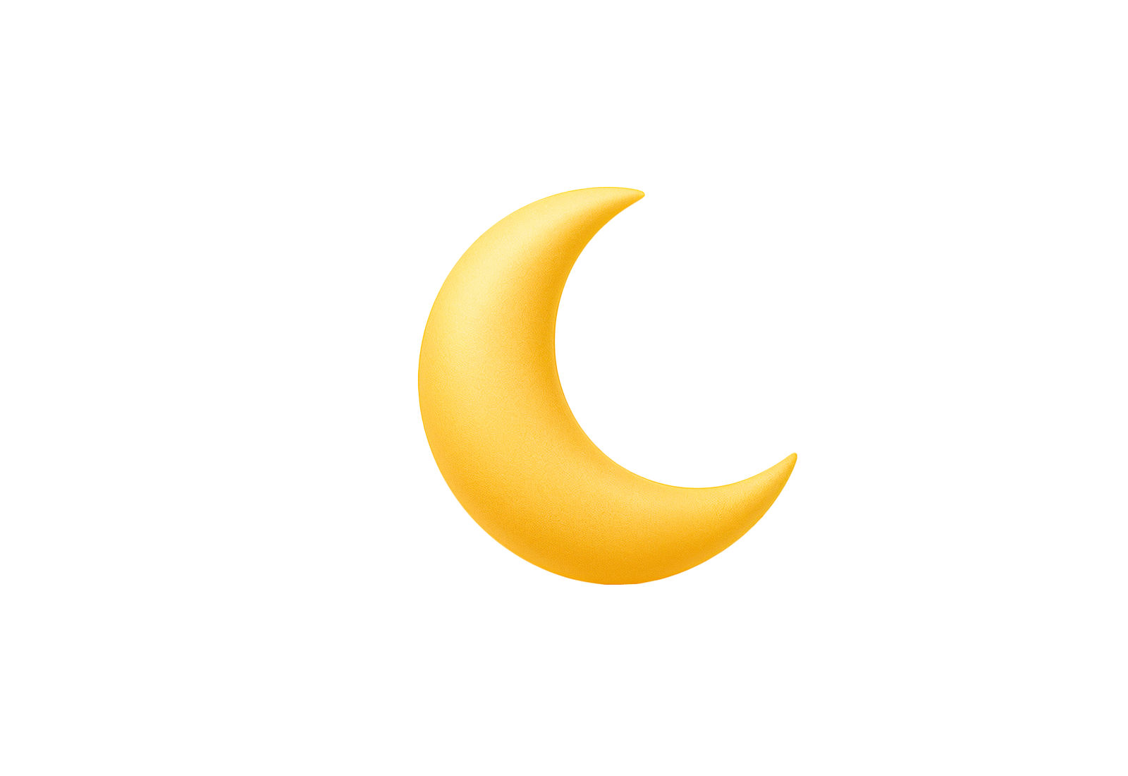 🌙 Crescent Moon 3D Emoji | Brixmoji