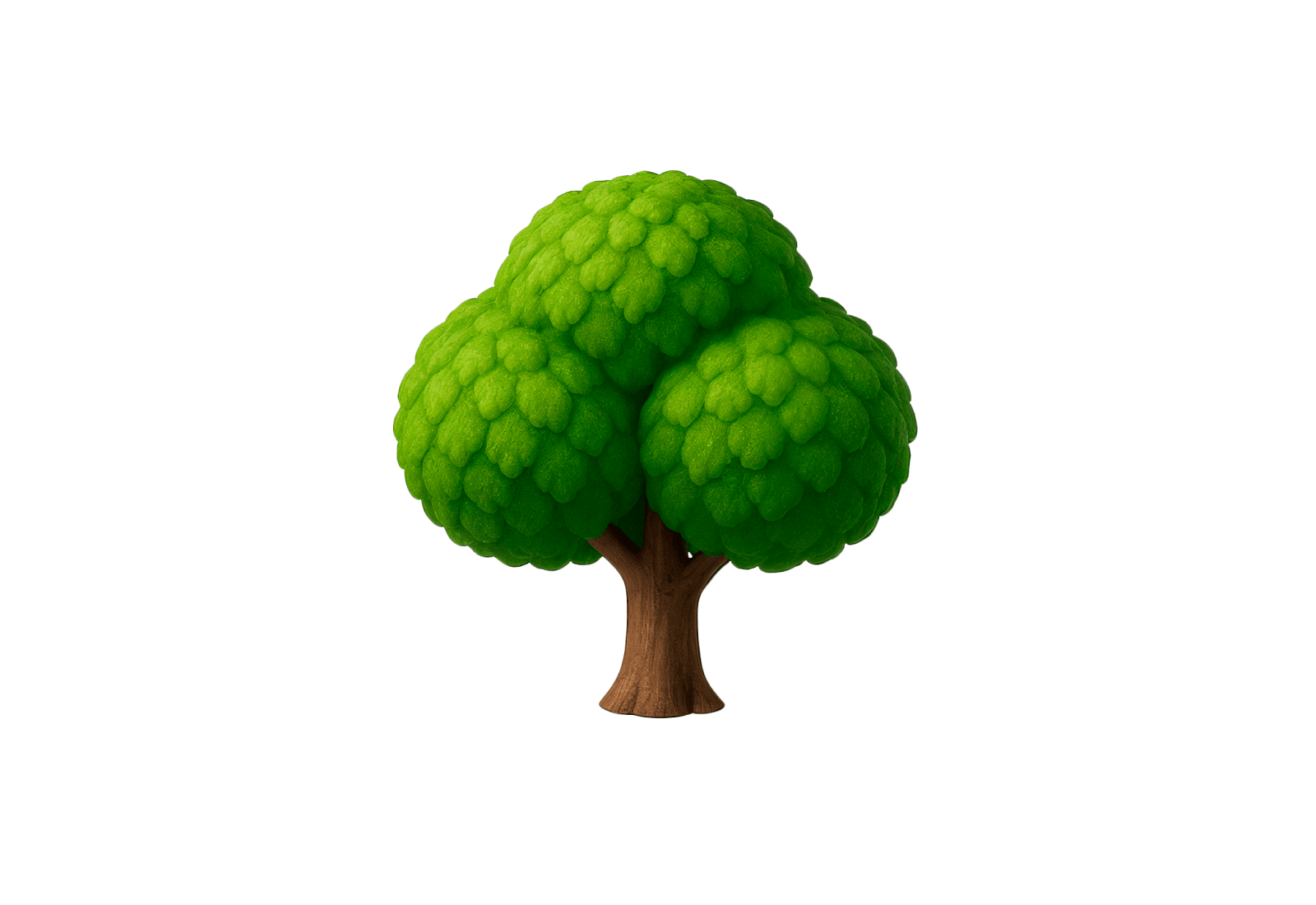 🌳 Deciduous Tree 3D Emoji | Brixmoji