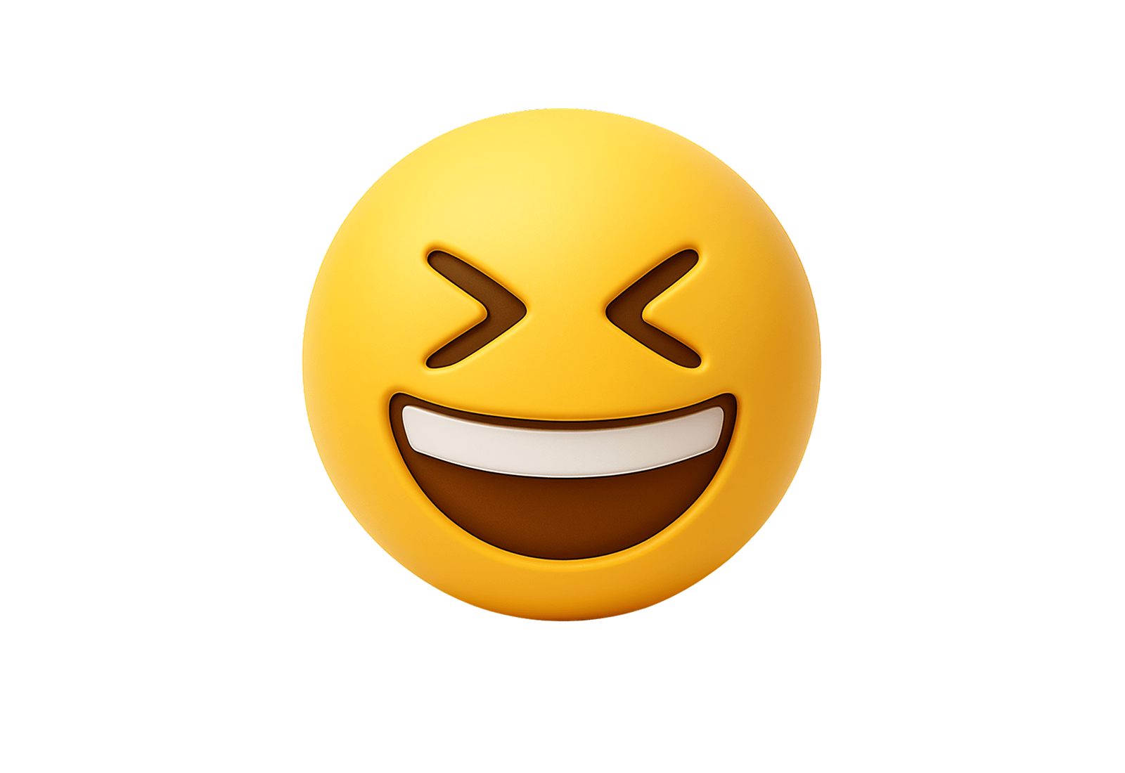 😆 Grinning Squinting Face 3D Emoji | Brixmoji