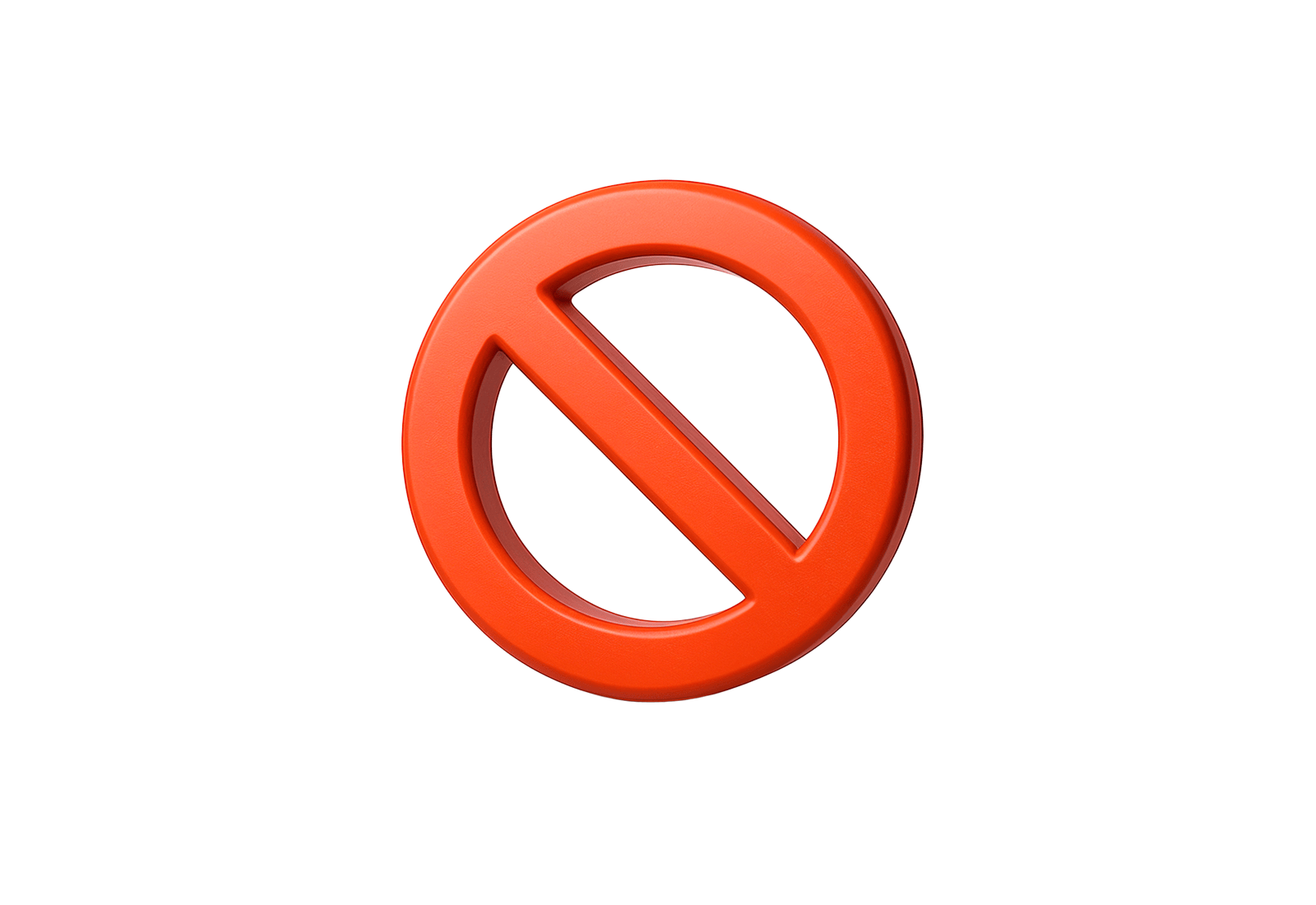 🚫 No Entry 3D Emoji | Brixmoji